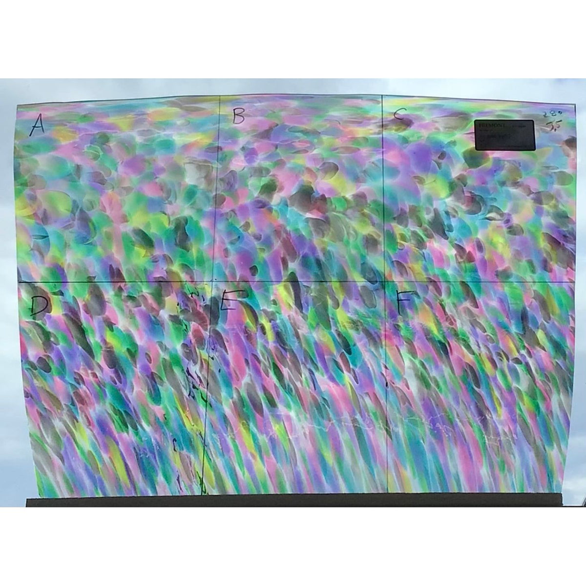 Fremont Antique Glass 2803, Multicolour Green, Pink, Purple, Blue, Whi ...