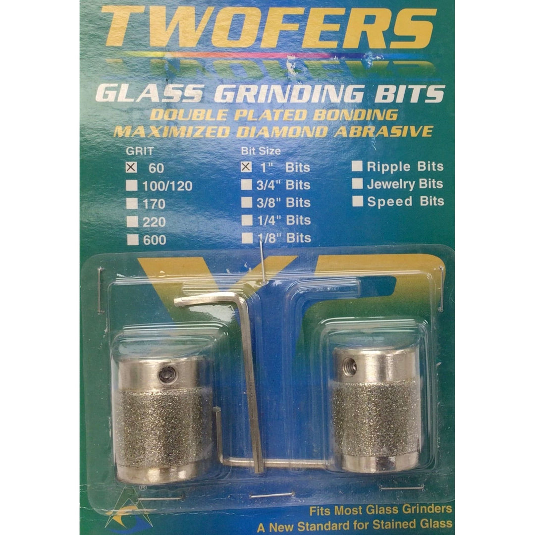 1" Coarse (60) Grit Grinding Bits – Stained Glass Stuff