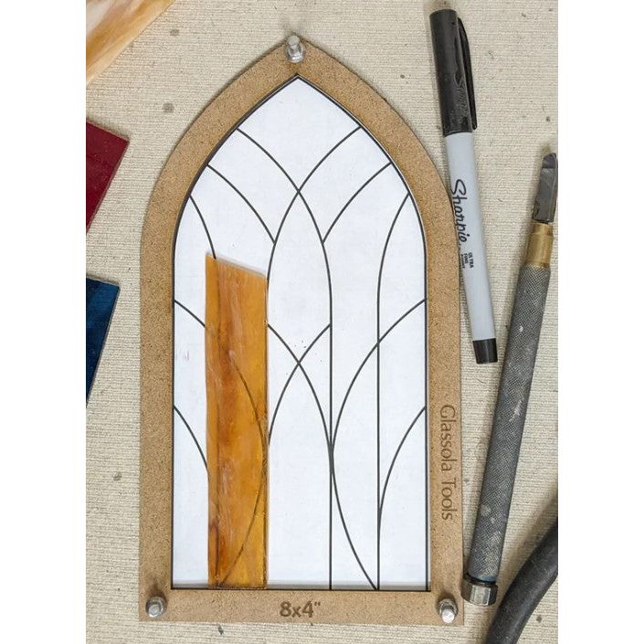 Glassola Layout Frames - Pointed Arch Window Frames – Stained Glass Stuff