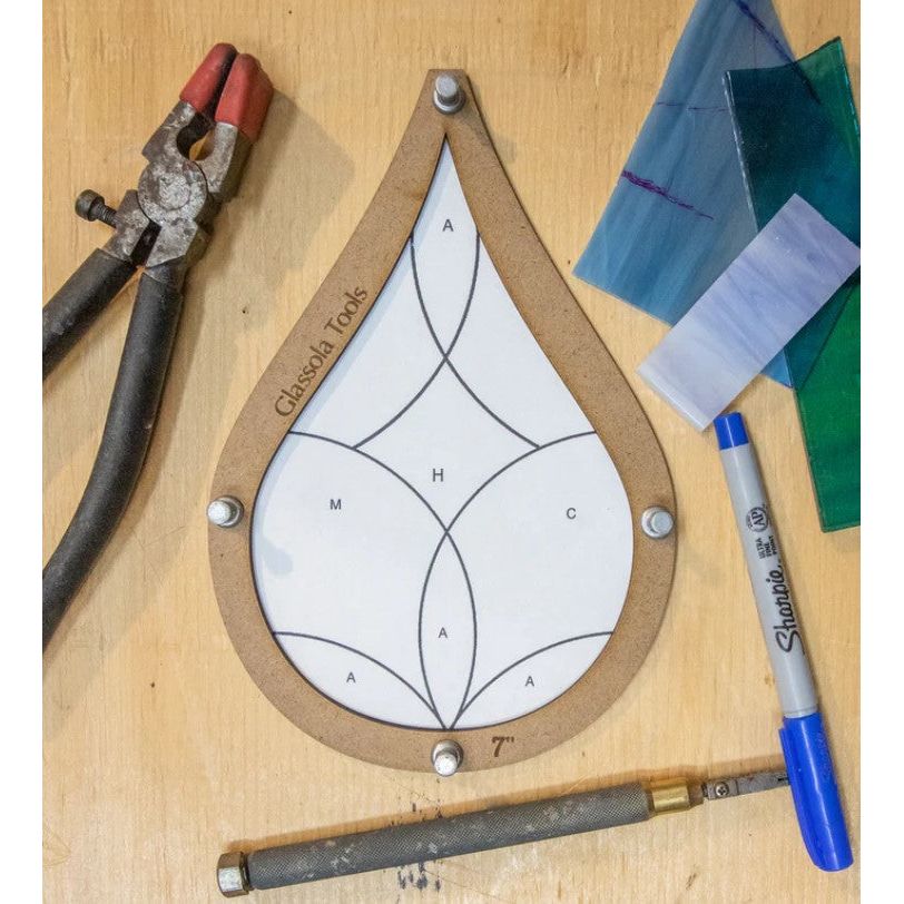 Glassola Layout Frames - Teardrops – Stained Glass Stuff