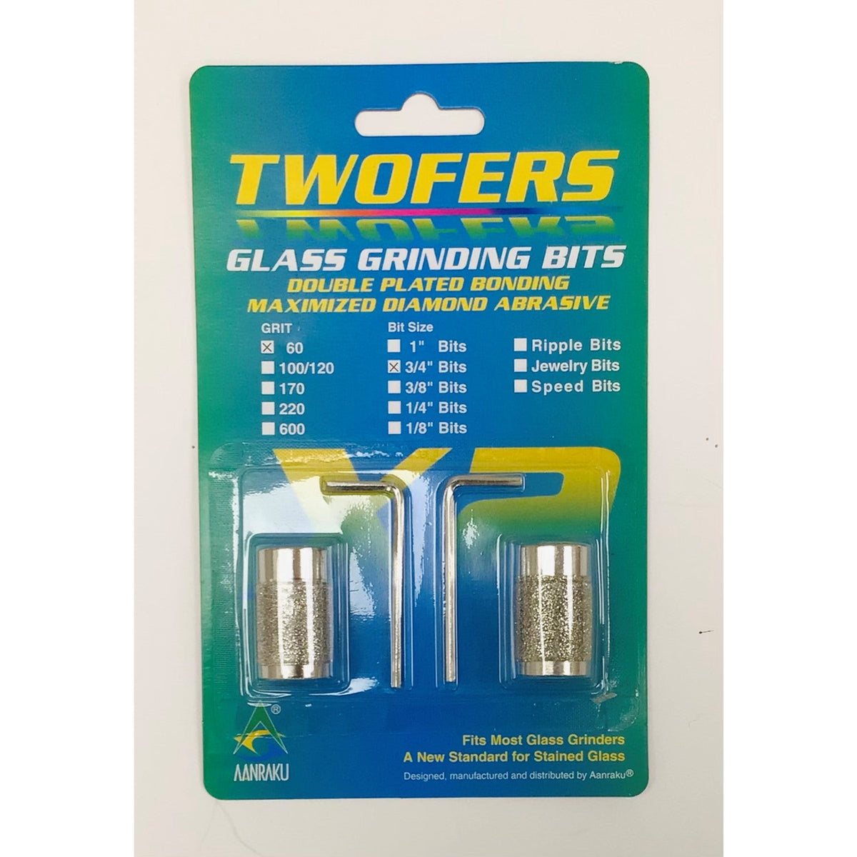 3/4" Coarse (60) Grit Grinding Bits – Stained Glass Stuff