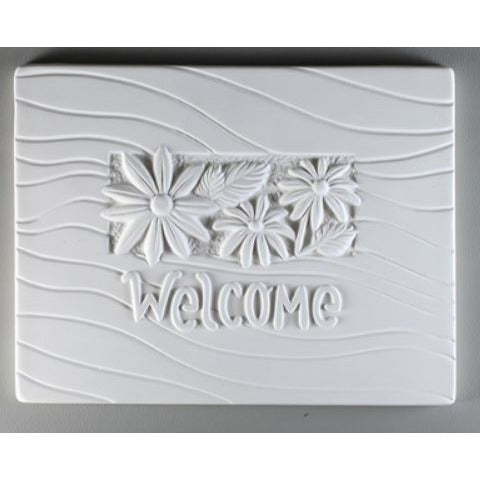 DT01 Creative Paradise Flower Welcome Texture Mold – Stained Glass Stuff