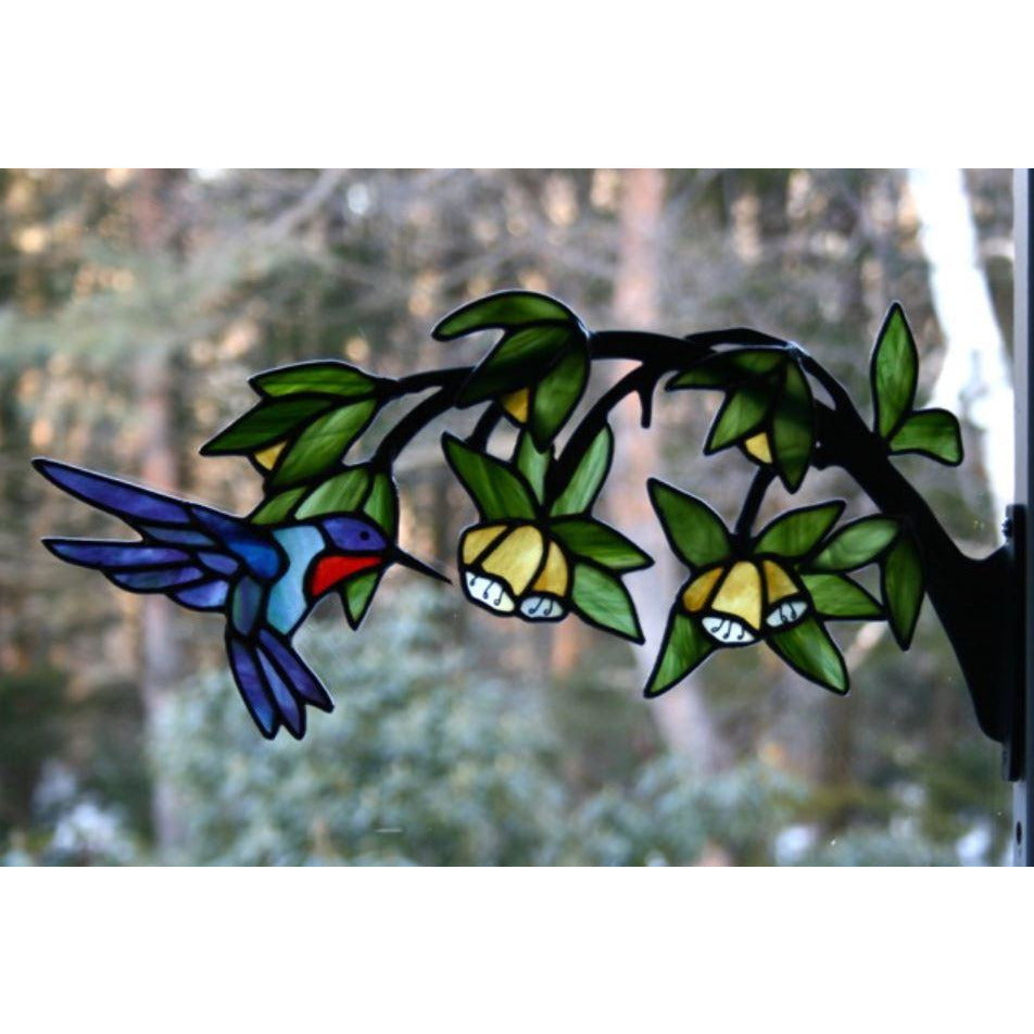 Hummingbird Window Branch and Pattern Kit – Stained Glass Stuff
