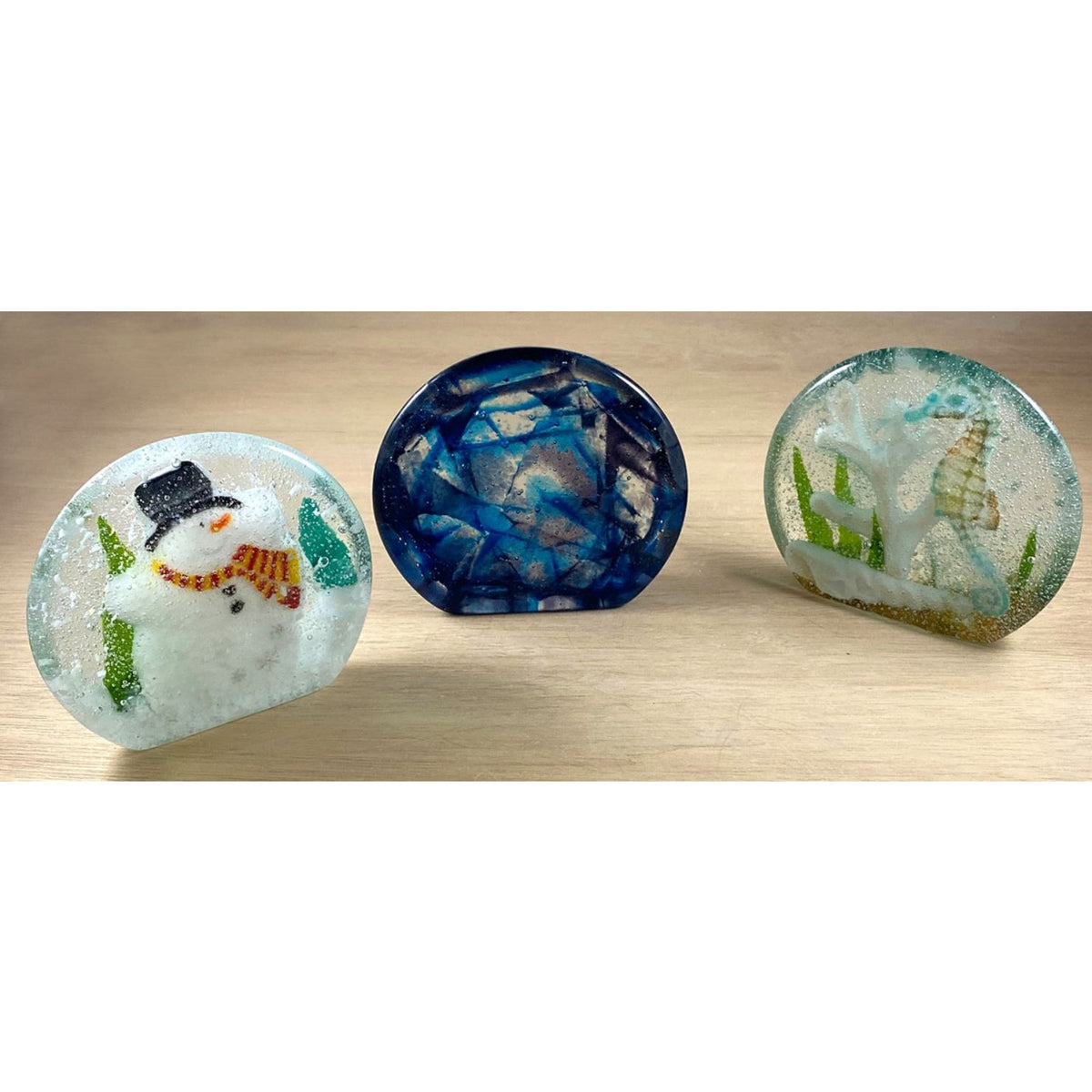 LF227 Creative Paradise Round Vertical Paperweight Mold – Stained Glass ...