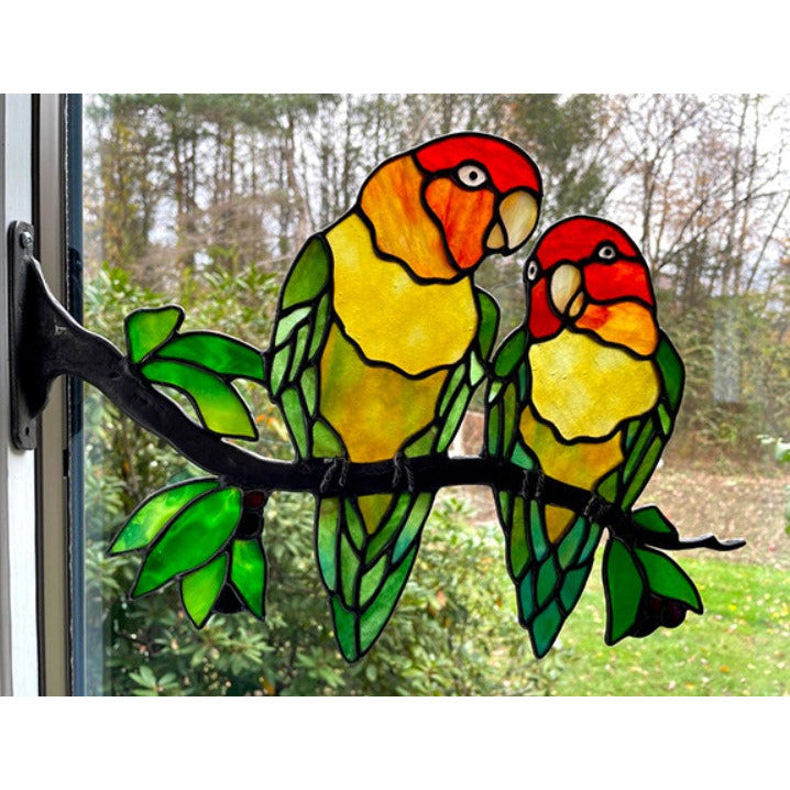 Lovebirds Window Branch and Pattern Kit – Stained Glass Stuff